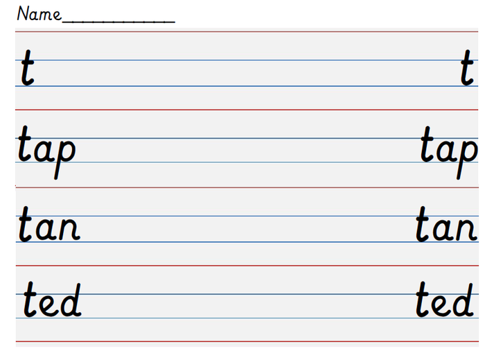 Phase 2 phonics handwriting sheets satpin – Early Edu Nest